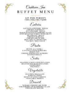 Banquet Menus - Cashtown Inn